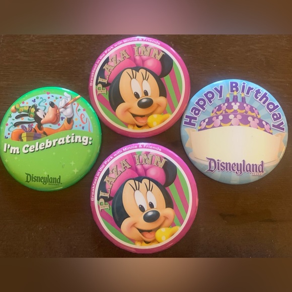 disneyland | Party Supplies | Disney Land Buttons | Poshmark